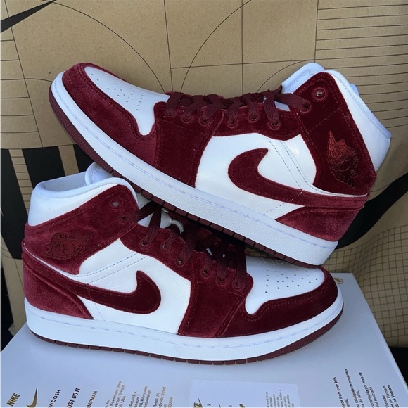 Nike | Shoes | Air Jordan Mid Se Red Velvet Womens Sizes Fz333410 New ...